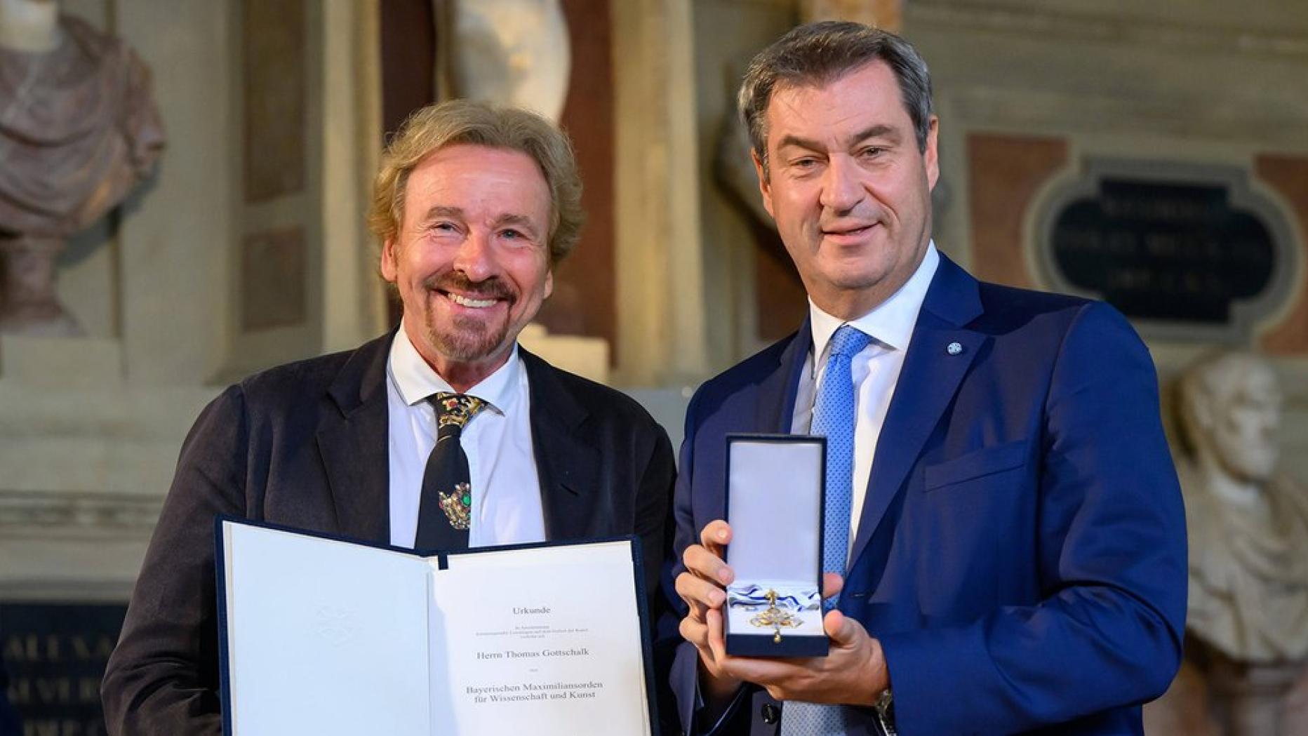Thomas Gottschalk: Maximiliansorden in München erhalten