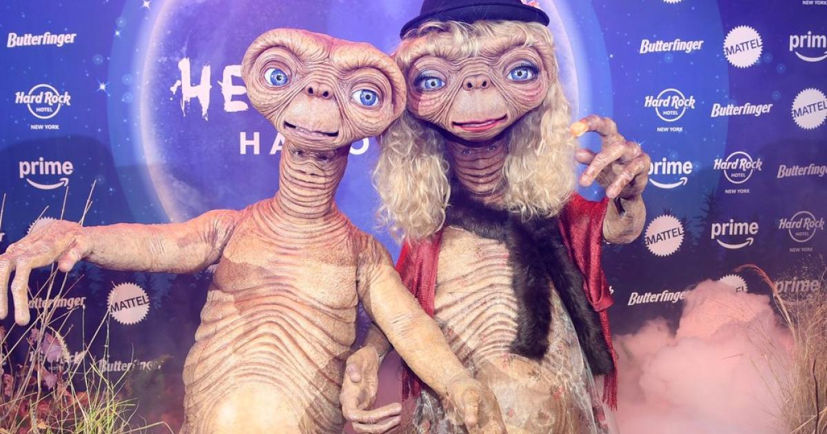 Halloween-Kostüm: Heidi Klum als weiblicher E.T.