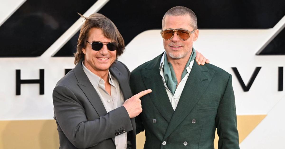 Brad Pitt und Tom Cruise bei F1-Premiere in London